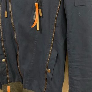 Jackets & Coats | Blue Asymmetric Jacket | Poshmark